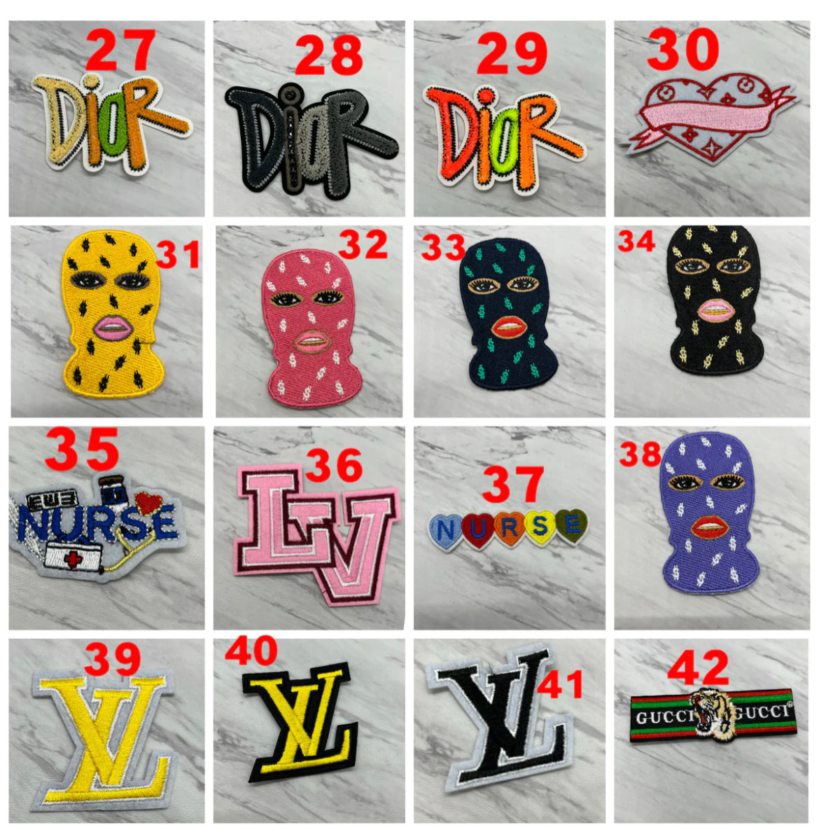 Luxury designer patches 1-98 – ilfaitjourshop