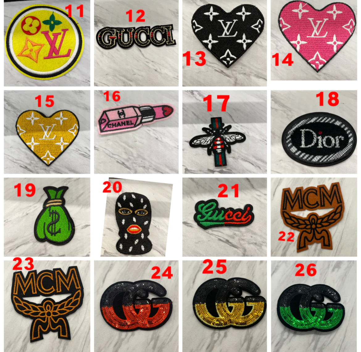 Luxury designer patches 1-98 – ilfaitjourshop
